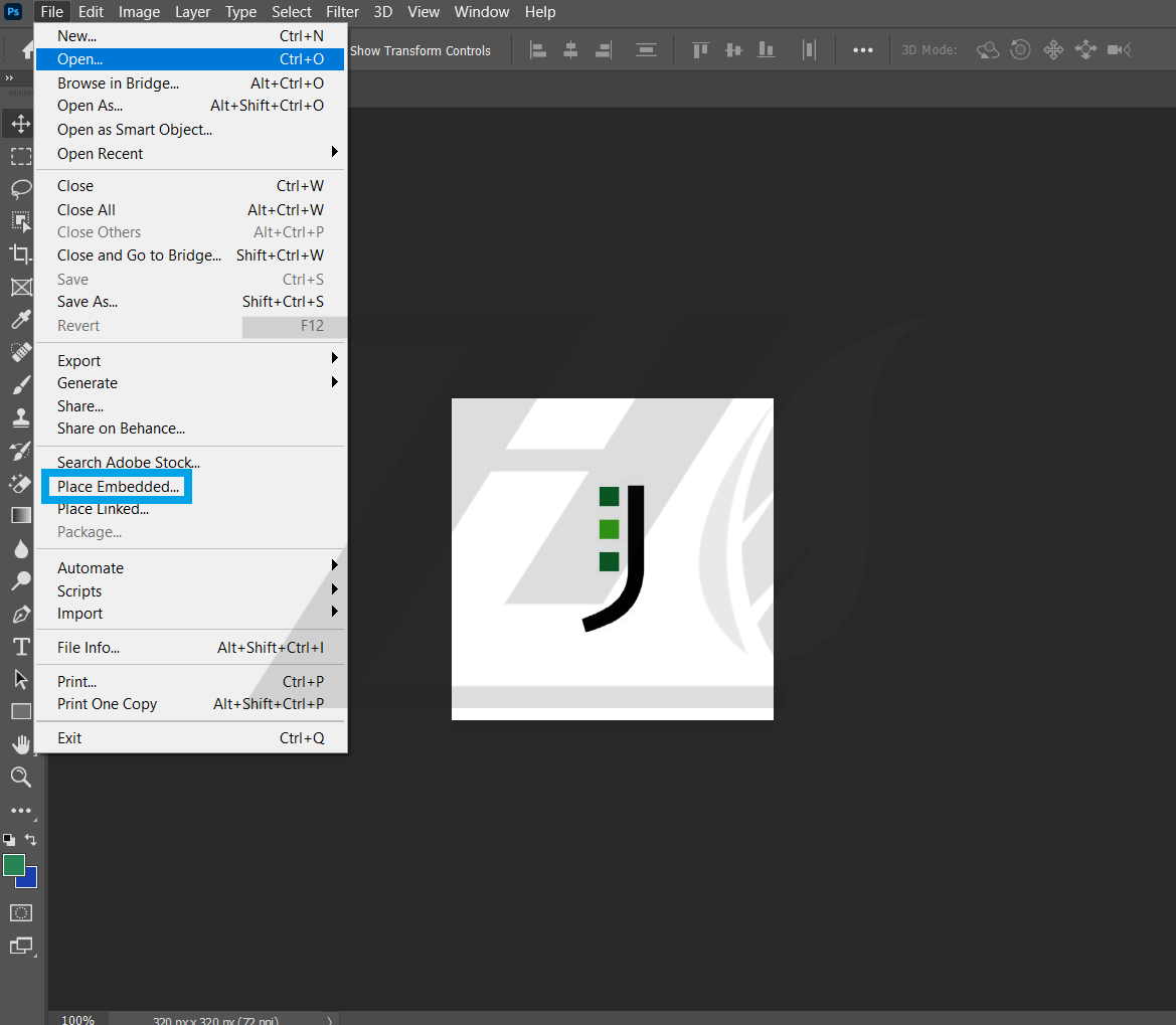 تفاوت بین گزینه Open و Place Embedded در فتوشاپ - دانلود رایگان فایل ...